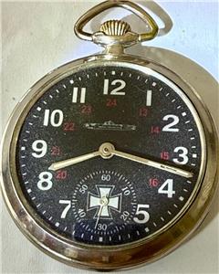 WWII Antique U-Boat Officer’s Pocket Watch – Military Black Dial – Rare ...