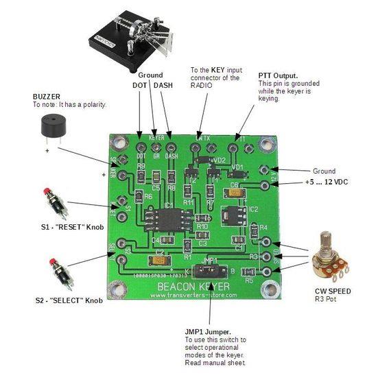 IAMBIC CW Memory Key & VHF HF Beacon Keyer KIT Morse Code ham radio | eBay