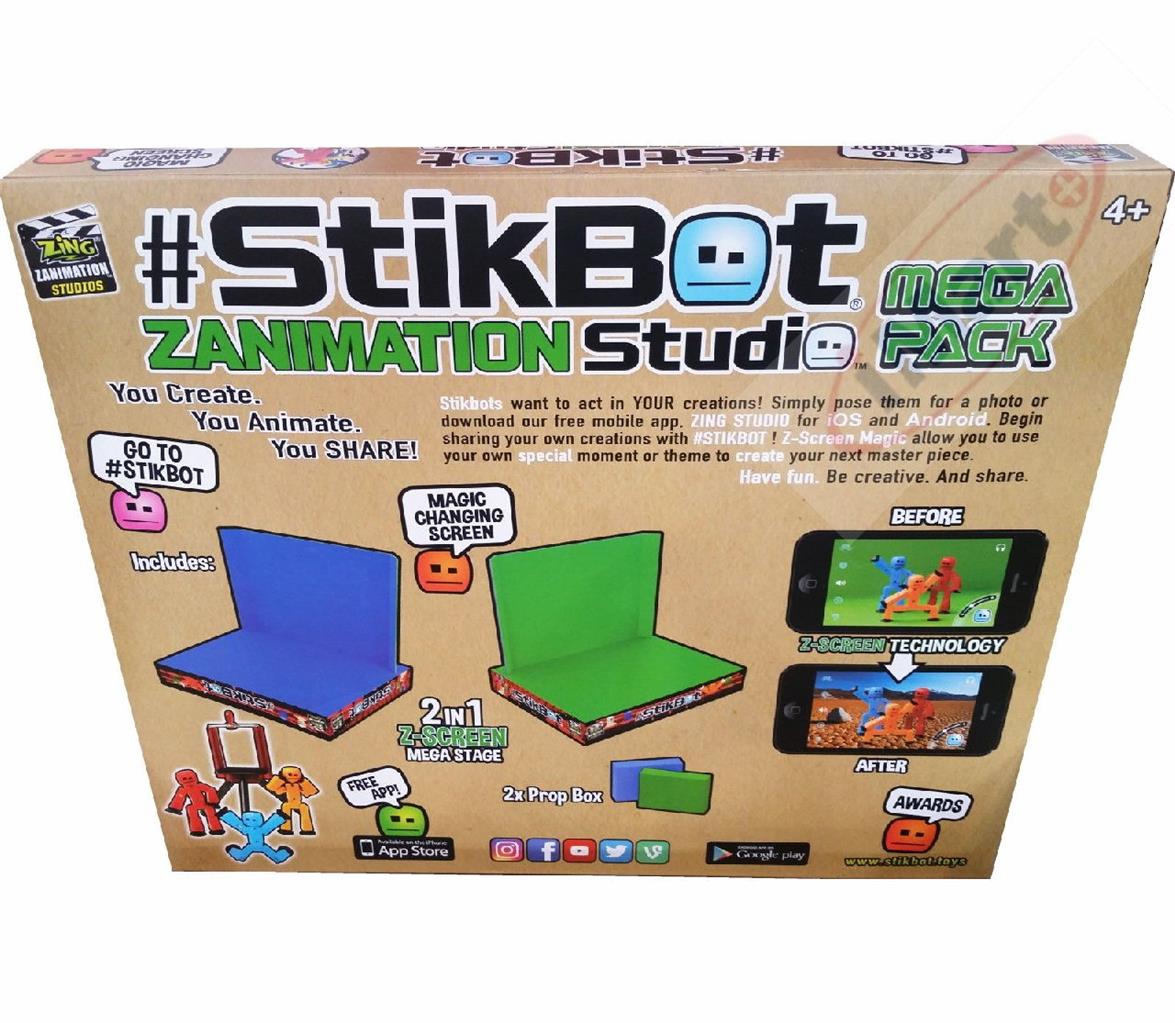 StikBot Zing Zanimation Studio Mega Pack Animation + FREE App - NEW | eBay