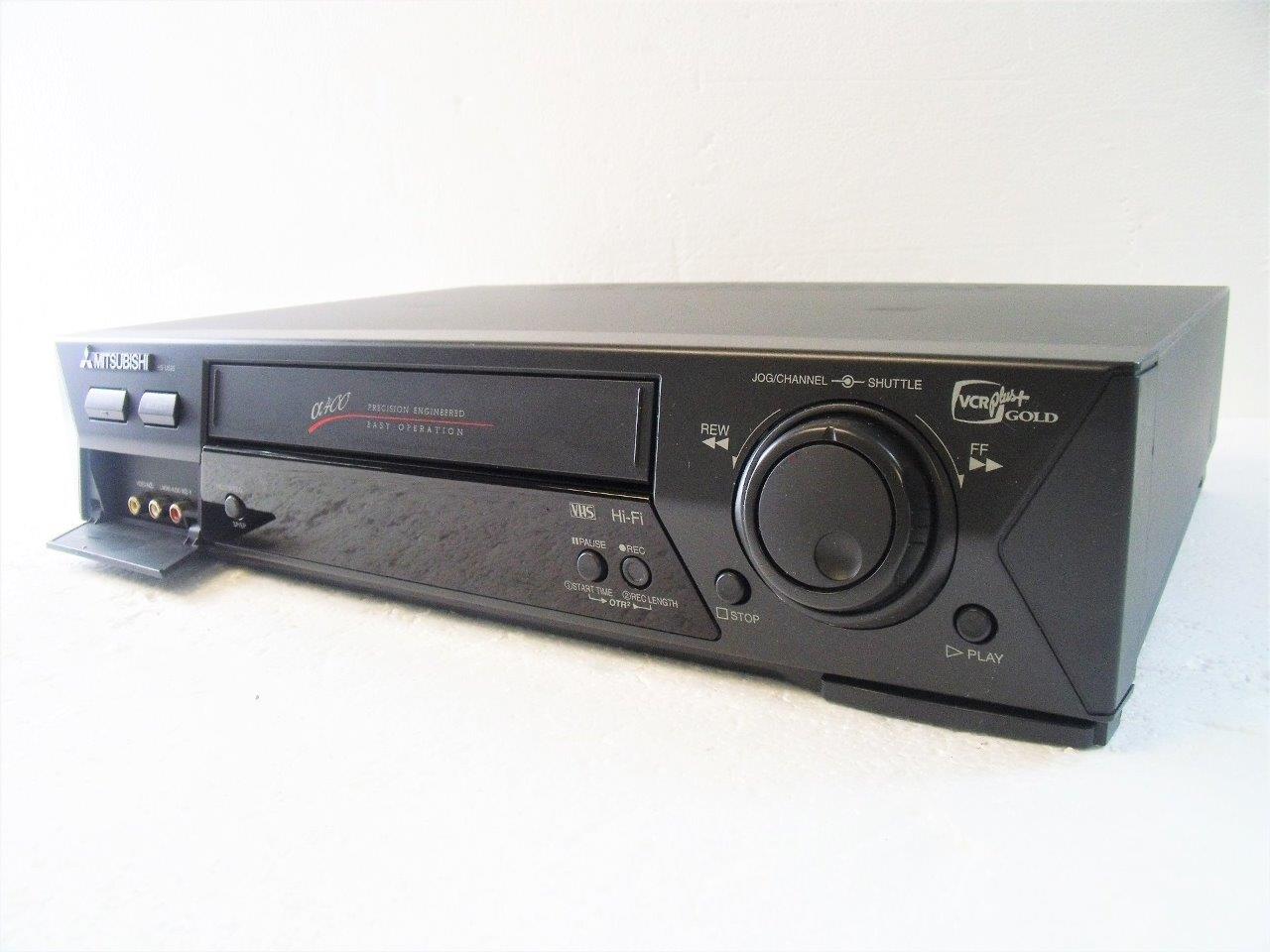 Mitsubishi HS-U595 Vintage VHS Player/Recorder Hi-Fi Stereo Bundled w ...