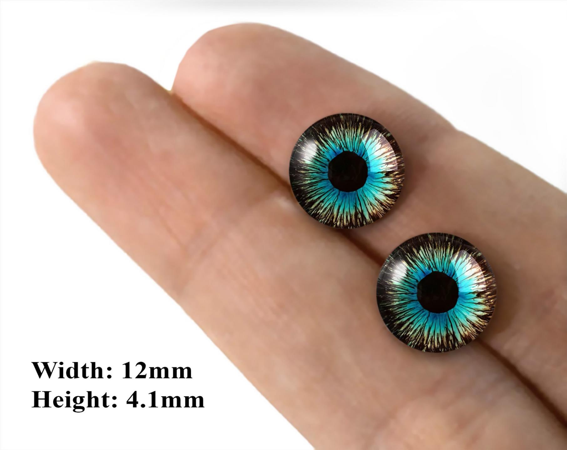 Bird Glass Eyes - Realistic Doll Animal Creature Taxidermy Eyeballs 2pc ...