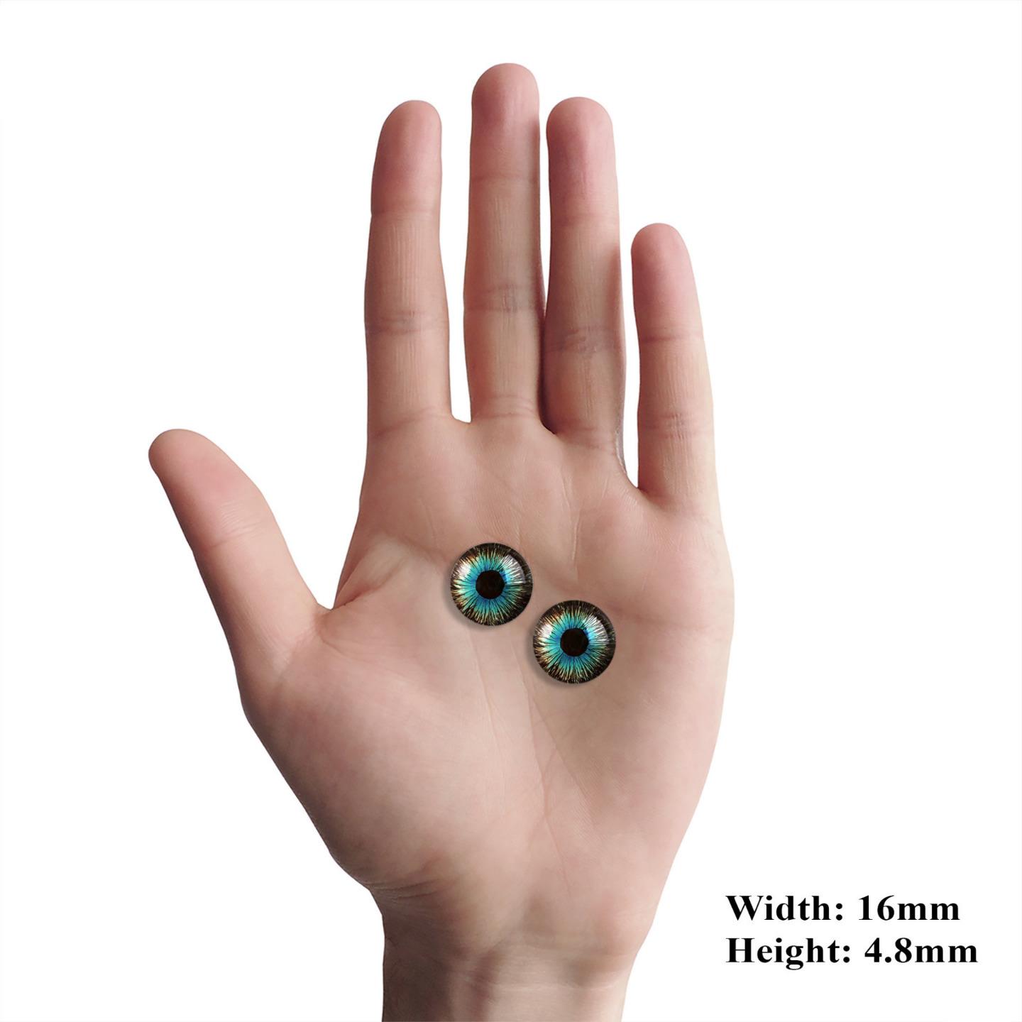 Bird Glass Eyes - Realistic Doll Animal Creature Taxidermy Eyeballs 2pc ...