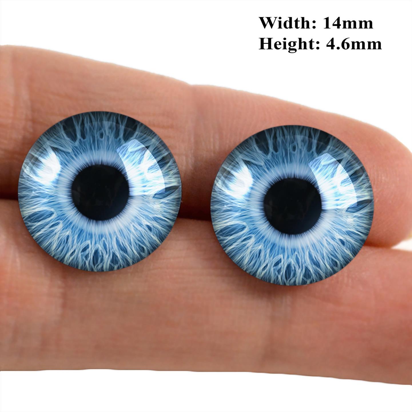 Blue Macro Glass Eyes -HIGH DEFINITION- Realistic Human Iris Taxidermy ...