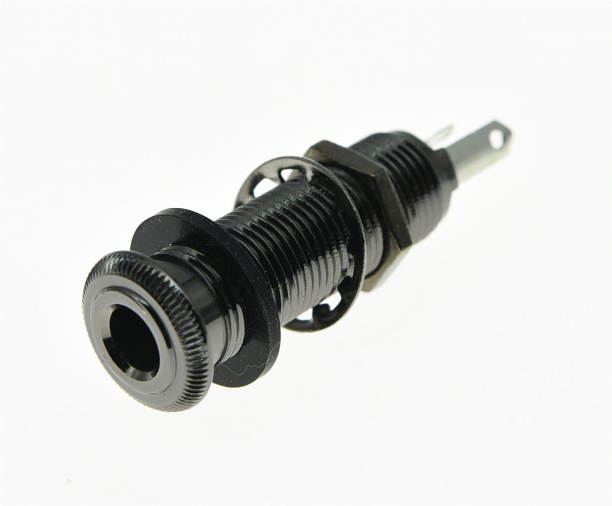 KAISH Stereo Copper Guitar Bass Barrel Jack Cylinder Input/Output Jacks ...