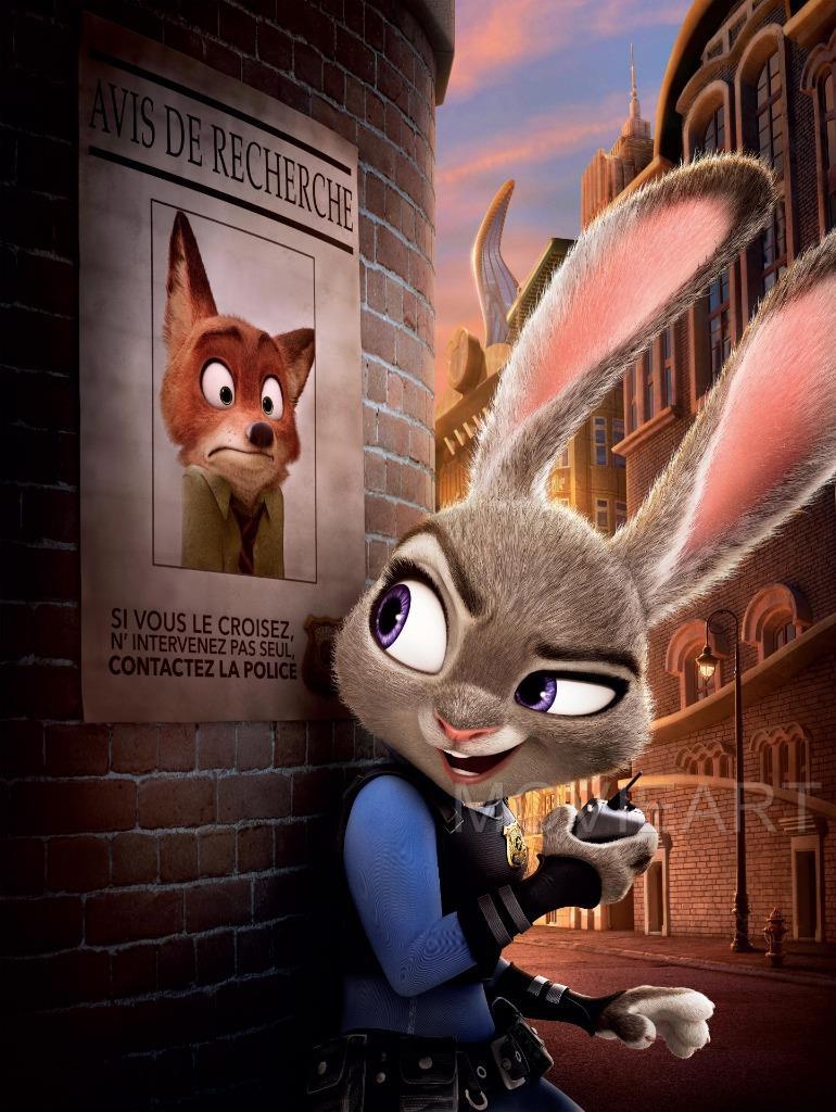 ZOOTOPIA JUDY HOPPS ZOOTROPOLIS MOVIE POSTER FILM A4 A3 ART PRINT ...