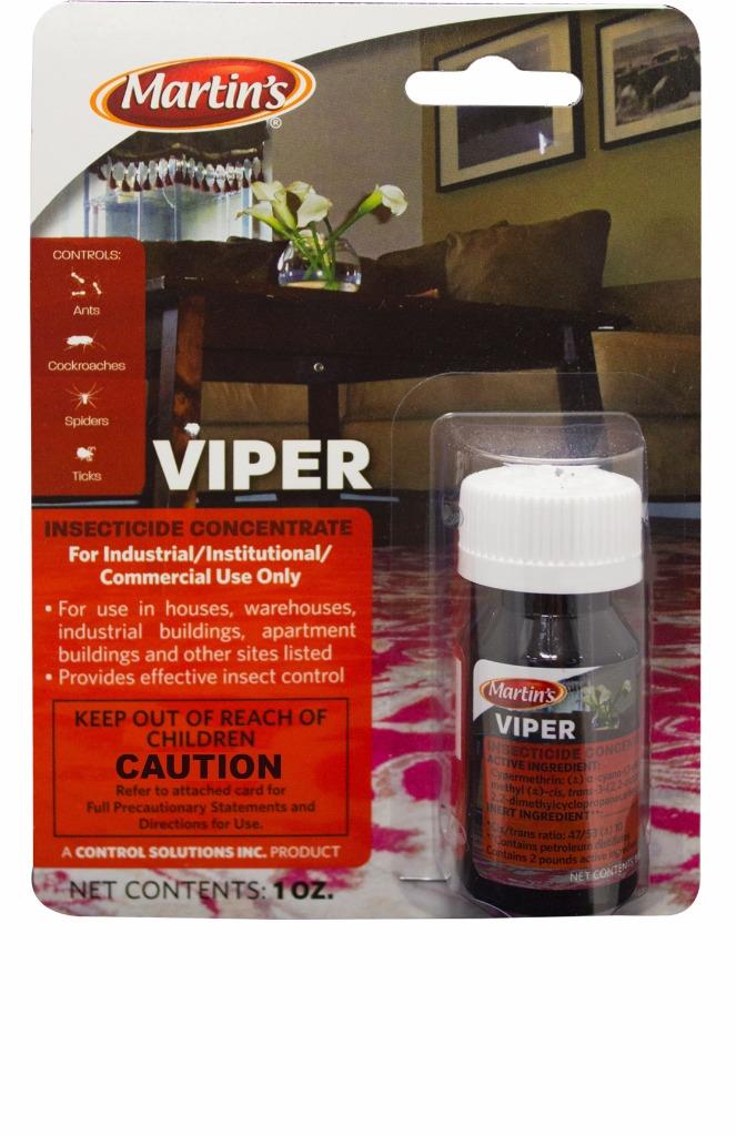 Martin's VIPER Insecticide Concentrate 1oz 4oz Roaches Ant Silverfish ...