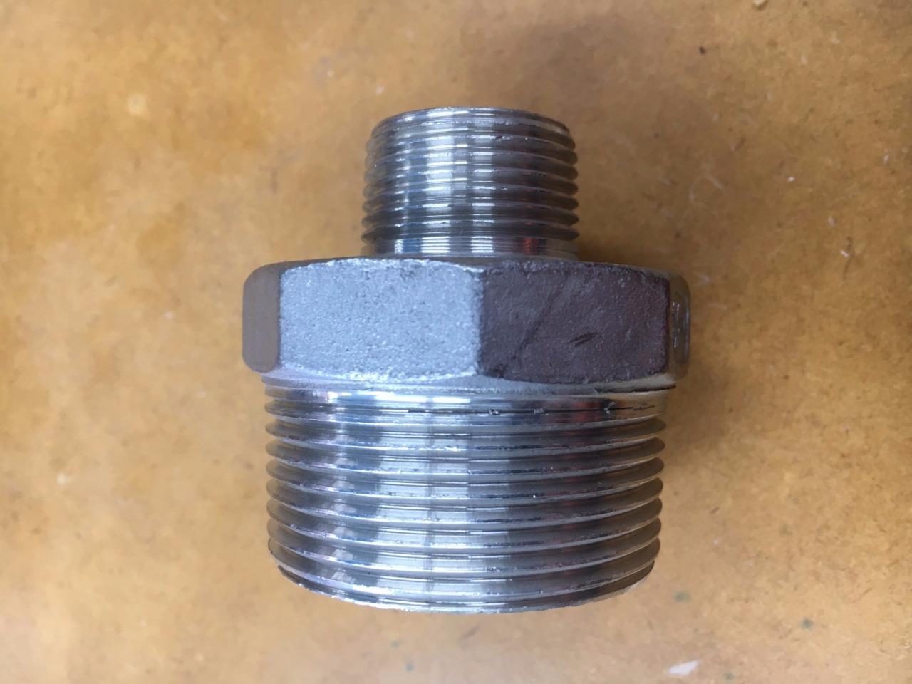 1 1/2'' to 3/4'' fitting reducing reducer pipe adapter Stainless Steel ...