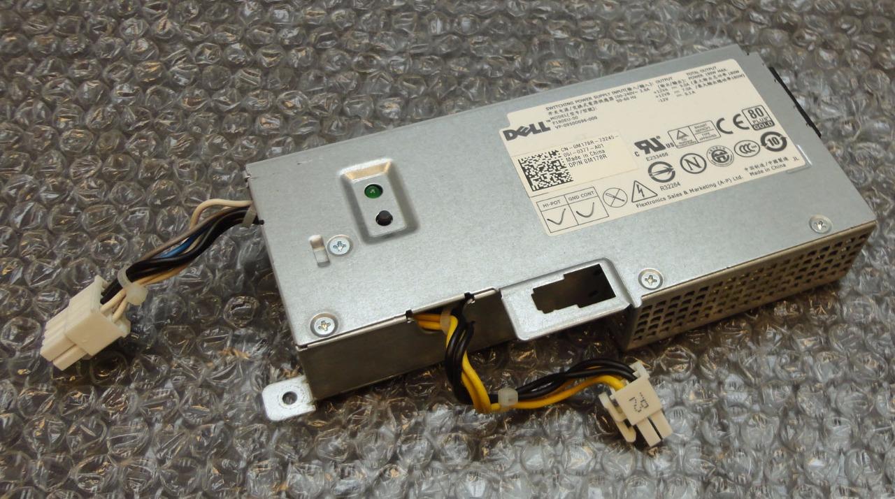 Dell M178R Optiplex 780, 790 USFF 180W Power Supply F180EU-00 VP ...