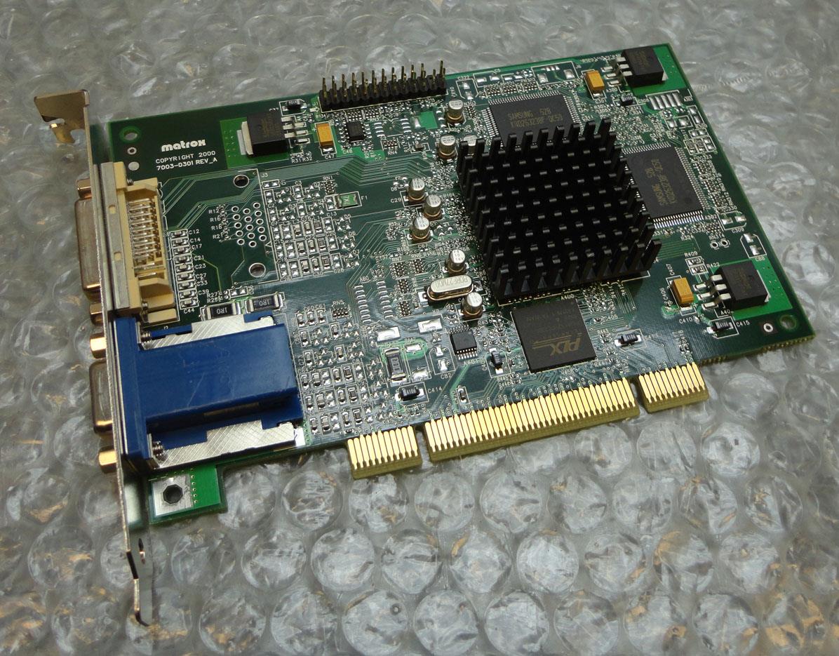 32MB Matrox Millennium DVI / VGA PCI 64-BIT Graphics Video Card ...