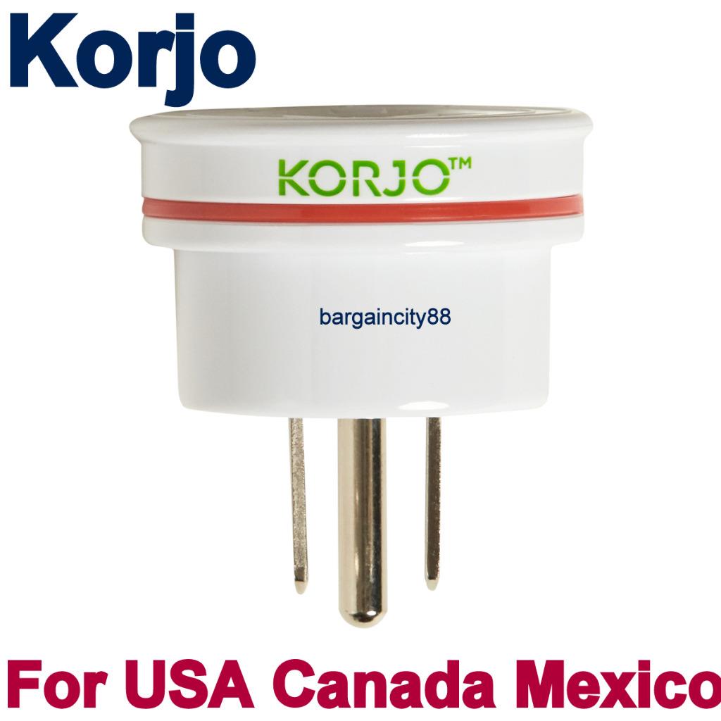 Korjo Travel Adapter for USA Australia Canada Mexico From US to AU NZ ...