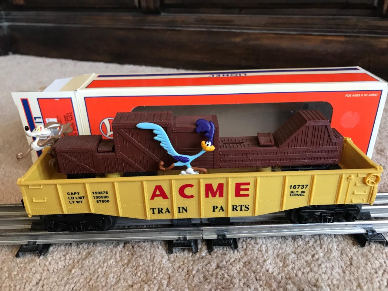 Lionel 3444 Road Runner and Wile E Coyote Acme Animated Gondola 6-16737 ...
