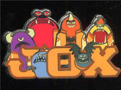 DS Monsters University Jaws Theta Chi JOX Fraternity Disney Pin 96845 ...