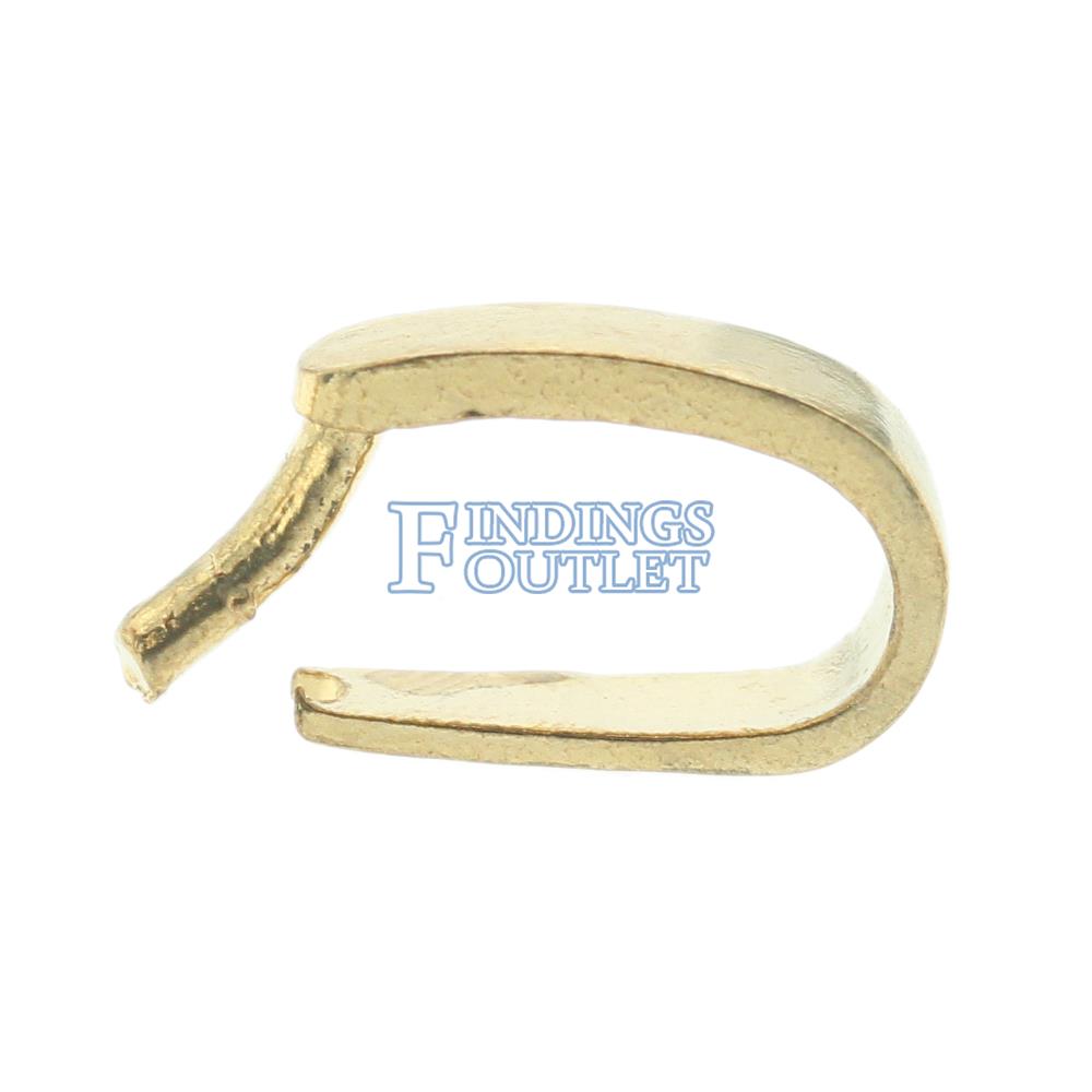 14k Yellow Gold Tapered Pendant Bail Jewelry Findings For Chain ...
