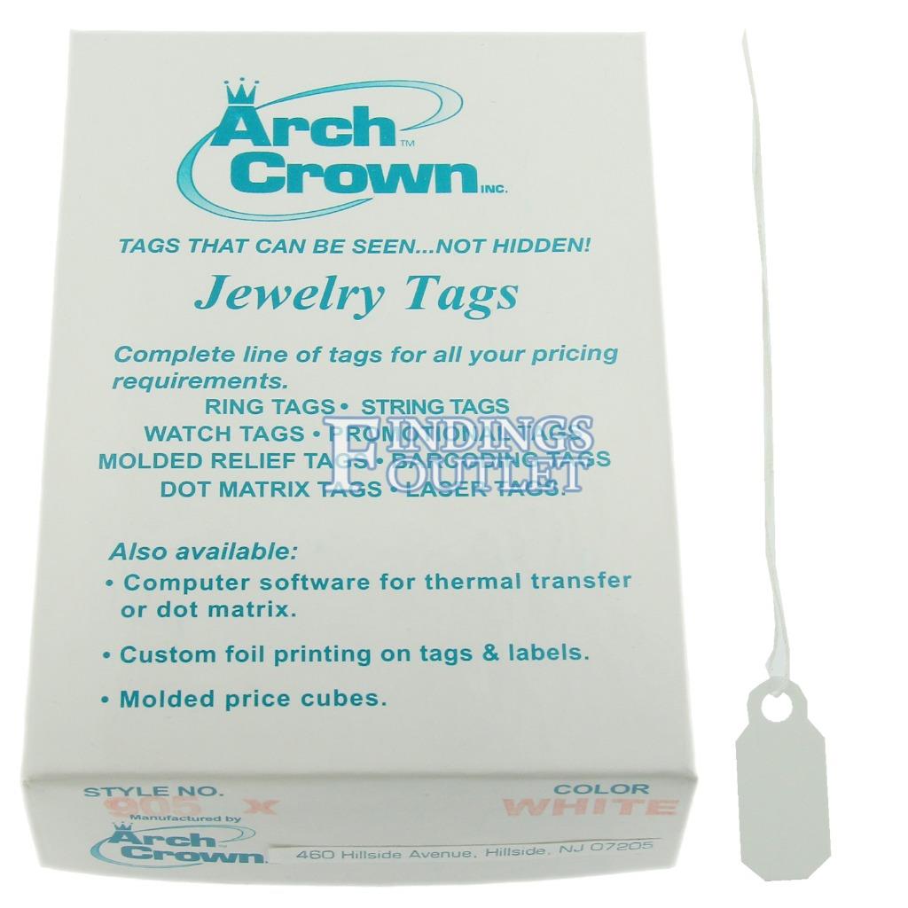 Arch Crown Merchandise Jewelry Price Tag White Square String Style 100 ...