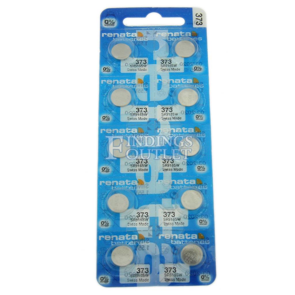 373 Renata Watch Battery SR916SW Swiss Made 0% Mercury Official ...