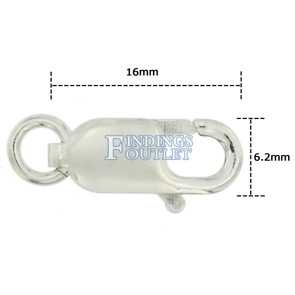 Sterling Silver 925 Lobster Claw Clasp Bracelet Chain Replacement Lock ...