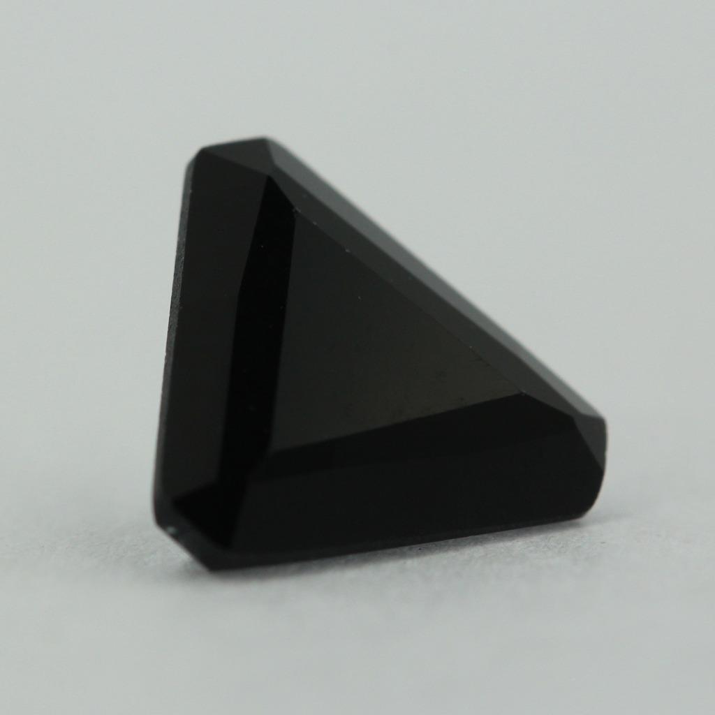 Loose Triangle Shape Cut Black Onyx CZ Stone Single Cubic Zirconia ...
