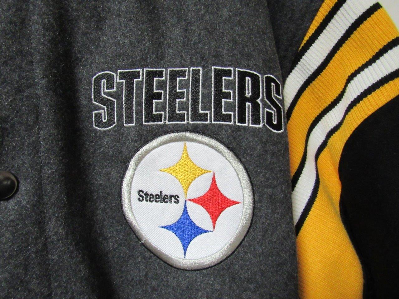 Pittsburgh Steelers Mens Size 48" Reversible Jacket B1 429 | eBay