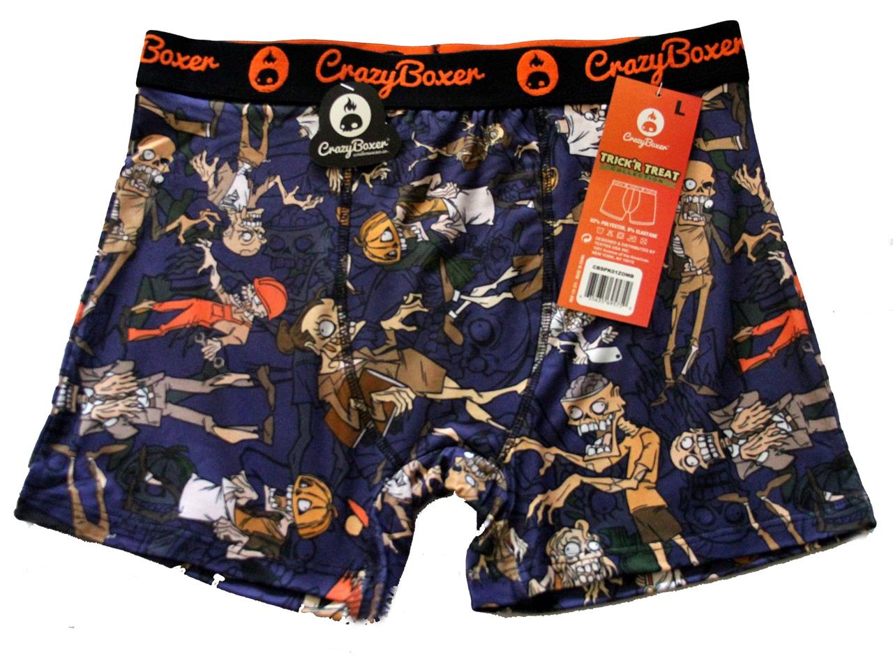 CRAZY BOXER Varied Designs Hot Dogs Flag Skulls Etc Mens Boxer Briefs ...