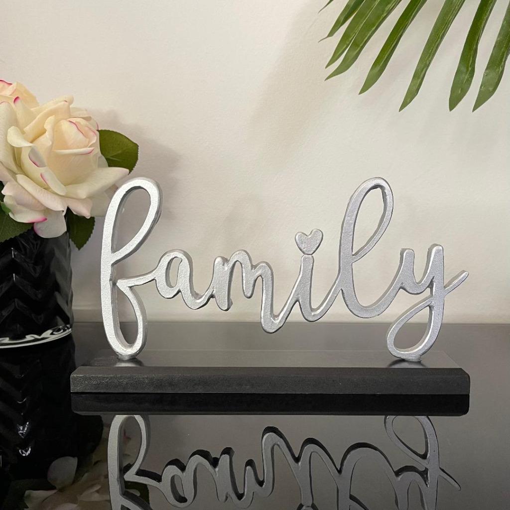 Home Family Table Sign Plaque Wood Home Signs Table Centerpiece ...