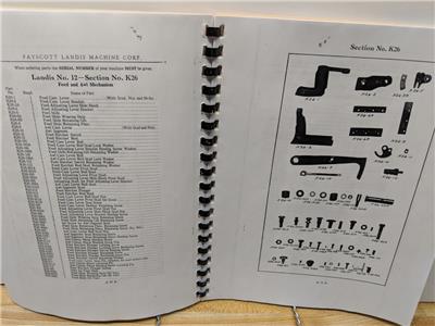 Landis #12 Model K Stitcher Instructions and Parts Manual Sewing ...
