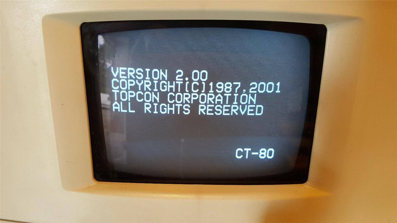 Topcon CT80 Computerized Tonometer for sale online | eBay