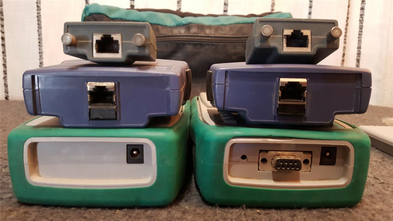 FLUKE MICROTEST OMNI Scanner + OMNI FIBER MM & Remote + CAT6 + MOD 8 ...