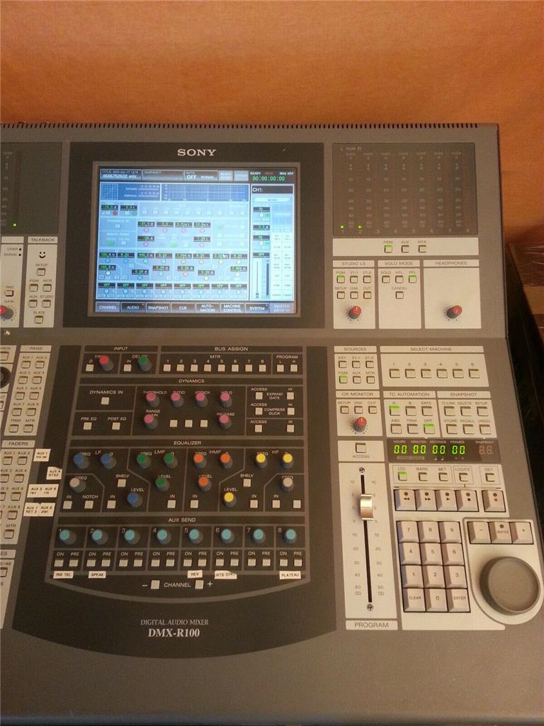 Sony Dmx-r100 48 CH Digital Mixer Mixing Console ADAT & Madi for sale ...