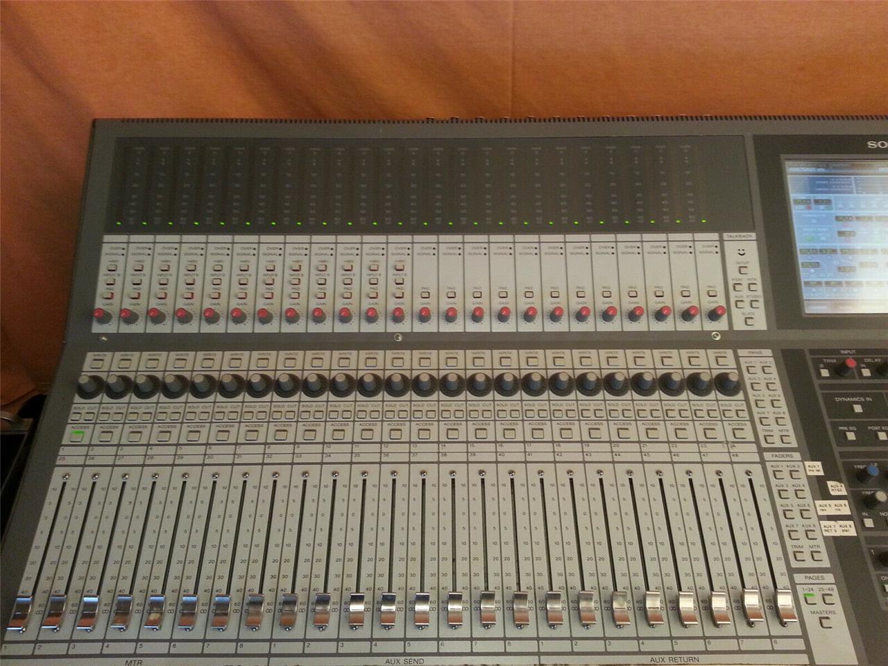 Sony Dmx-r100 48 CH Digital Mixer Mixing Console ADAT & Madi for sale ...