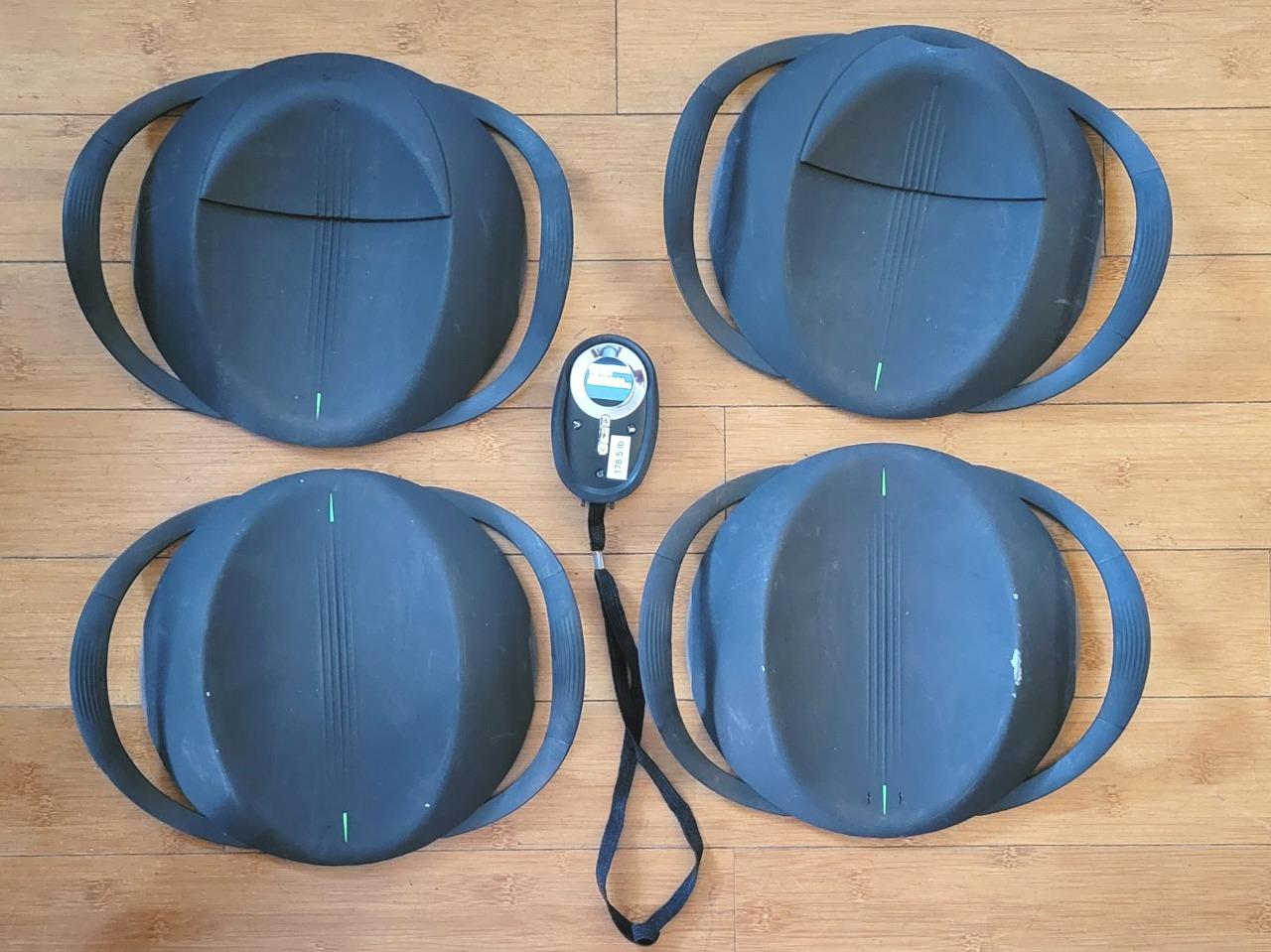 Rice Lake Weighing Systems D300 Wireless Wheelchair Scale 4 Pads Remote ...