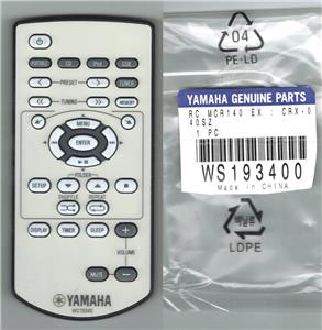 New Yamaha Micro CD Receiver Remote Control WS19340 CRX-040 CRX-140 MCR ...