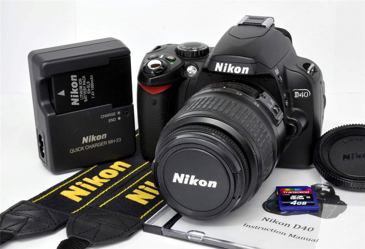 Nikon D40 6.1 MP Digital DSLR Camera w/NIKKOR AF-S 18-55mm 3.5-5.6G II Lens