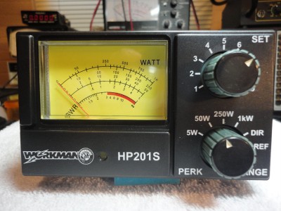 WORKMAN HP 201S CLASSIC STYLED 1000 WATTS/SWR METER, 4 LEVEL WATT SCALE ...