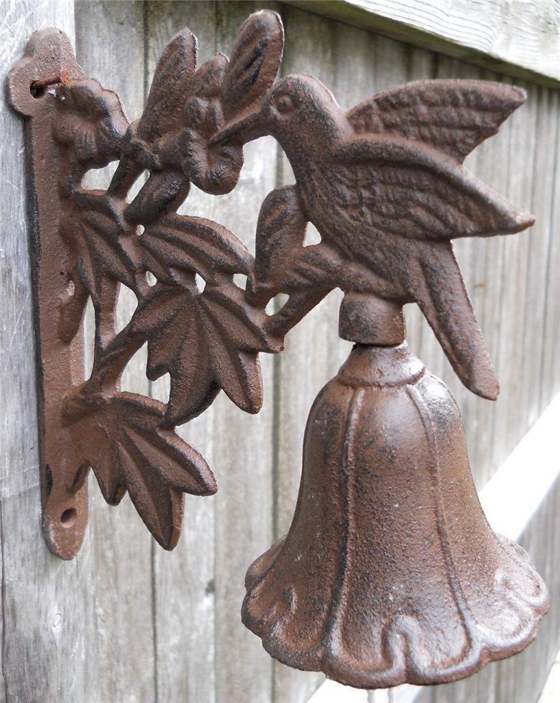Antique cast iron bird bell - keysjord