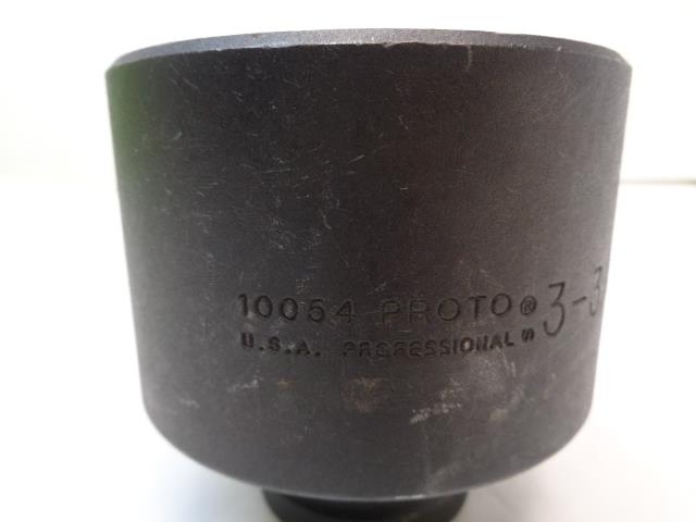 PROTO Model 10054 1" Drive 3-3/8" Short Length Standard Impact Socket 6 ...