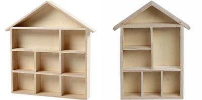 Wooden House Display Empress Tree Storage Shelves Compartment Wall ...