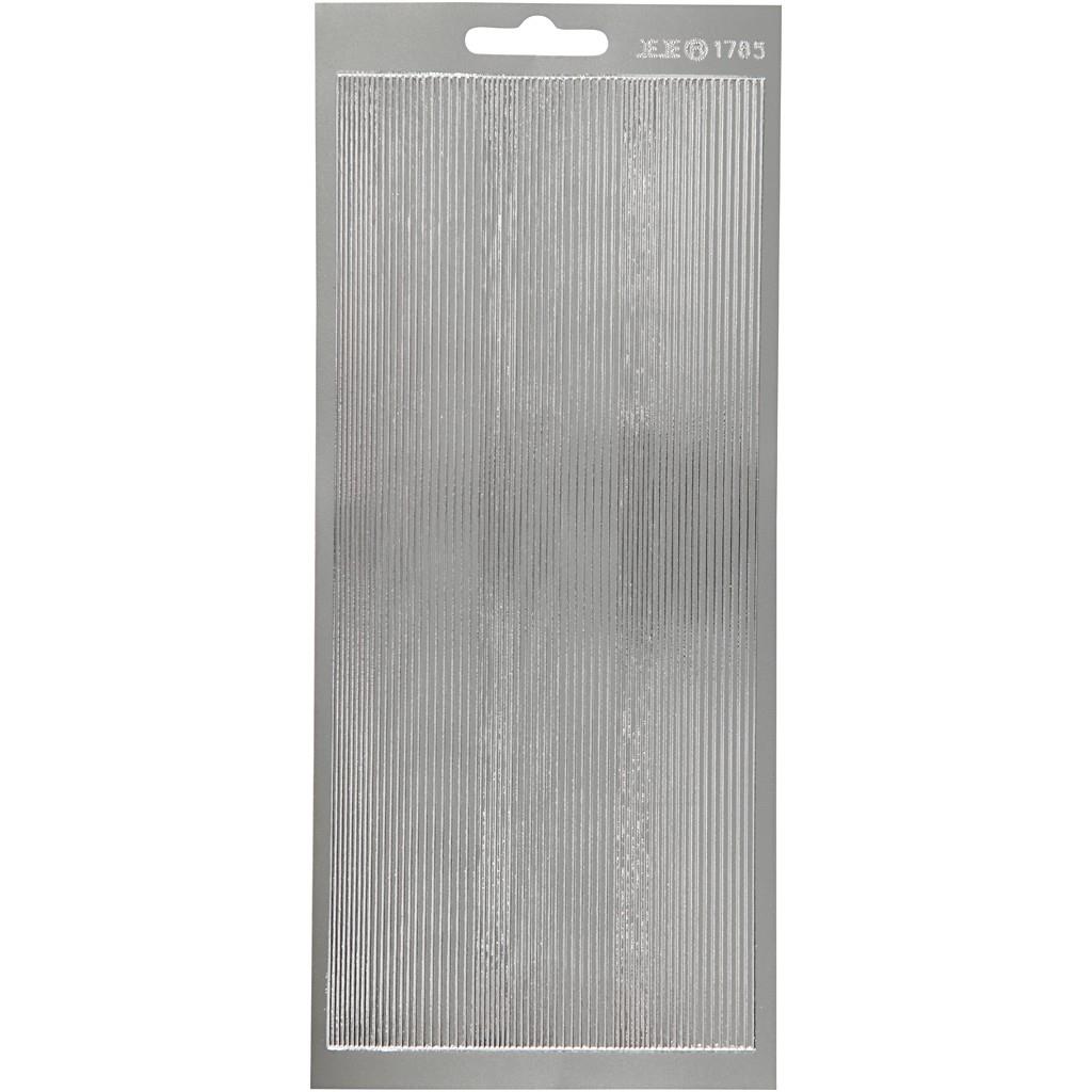 Silver Assorted Borders Alphabet Designs Self Adhesive Peel Off ...