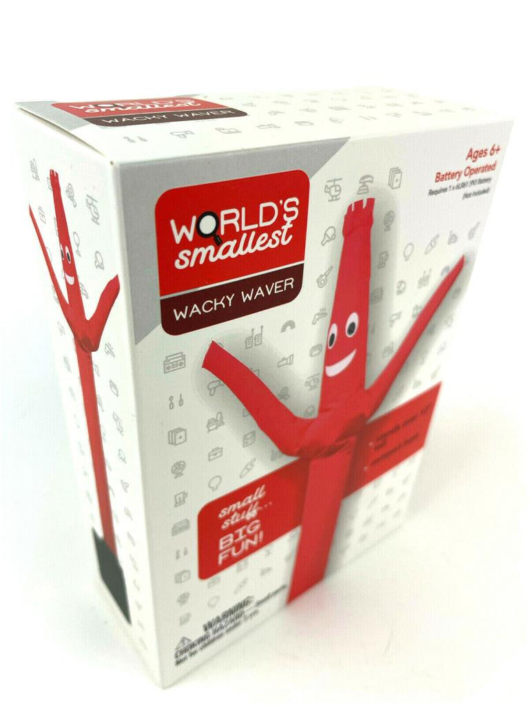 Worlds Smallest WACKY WAVER Dancing Inflatable Tube Man MINI 12" Desk ...