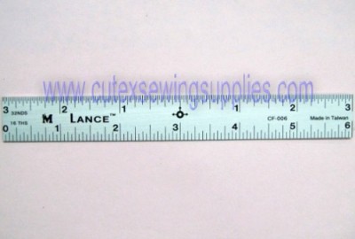 6" CENTER FINDING ALUMINUM RULER 6" X 3/4" RULE | eBay