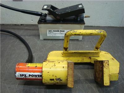 SPX Portable C Frame Truss Nail Plate Press w/ SPX PA6 Air Powered Pump ...