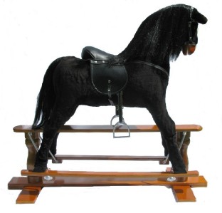 Large Black Rocking Horse "Beauty" BNIB | eBay