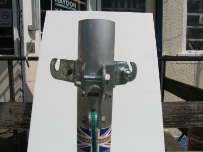 GALVANISED 3 WAY GUY RING WITH MAST HEAD PULLEY AMATEUR HAM RADIO CB ...