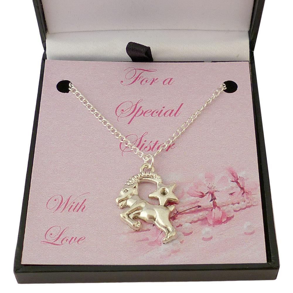Star Sign Necklaces, Zodiac Jewellery in Special Gift Box, Mum, Sister ...