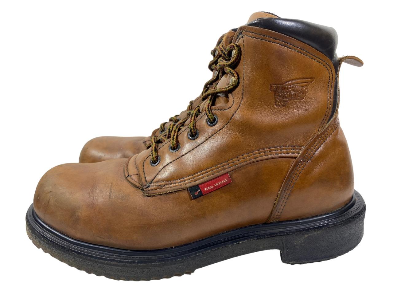 Red Wing 4206 Safety Steel Toe Work Boot Men size 8.5 D Brown Leather ...