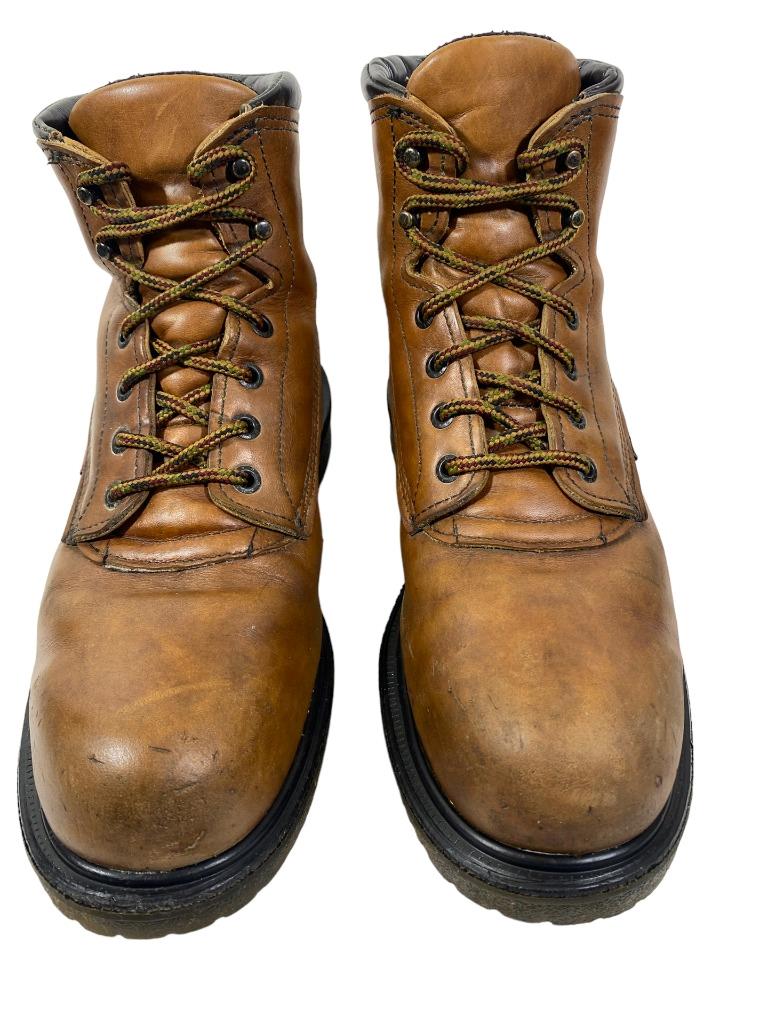 Red Wing 4206 Safety Steel Toe Work Boot Men size 8.5 D Brown Leather ...
