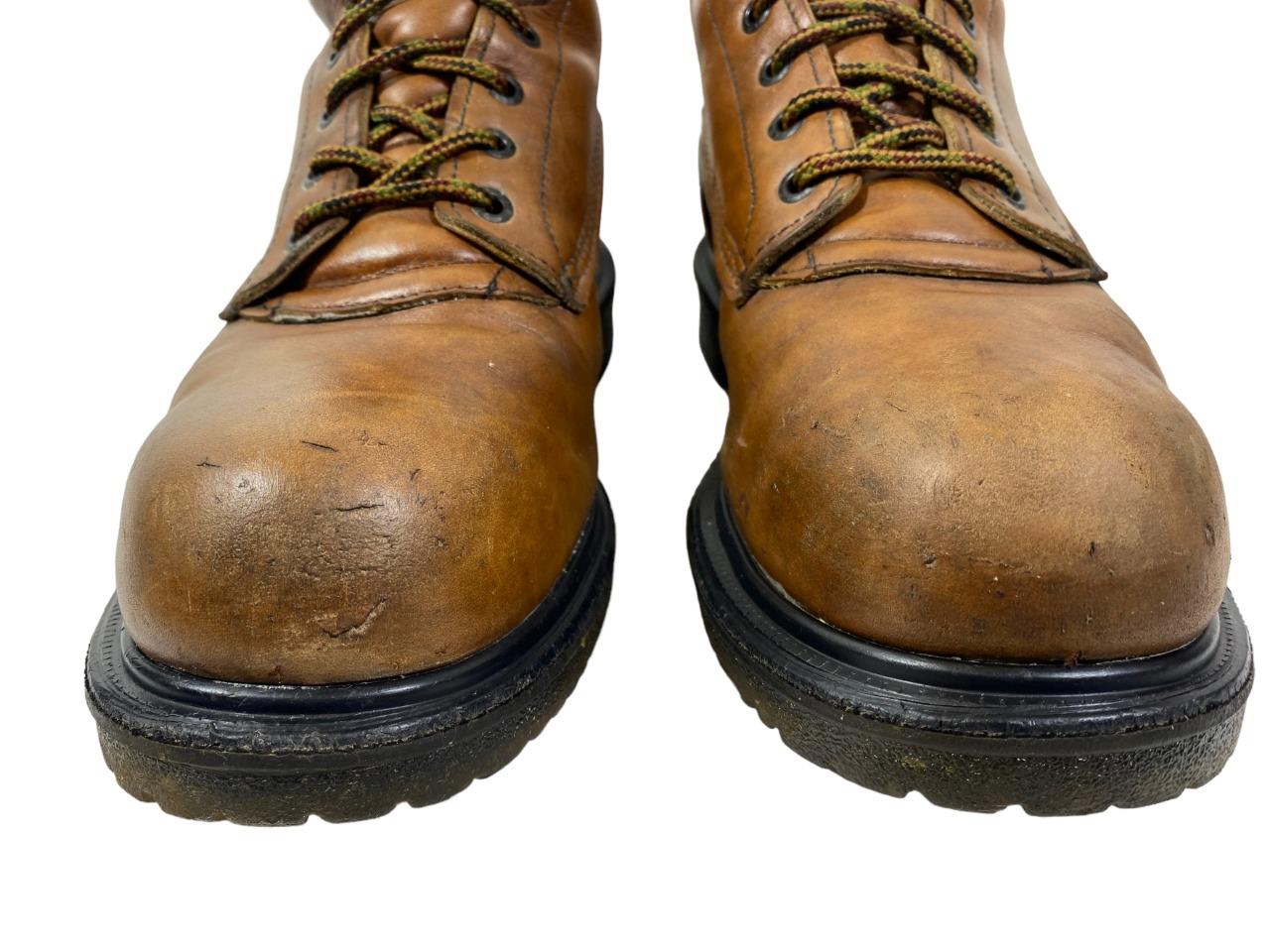 Red Wing 4206 Safety Steel Toe Work Boot Men size 8.5 D Brown Leather ...