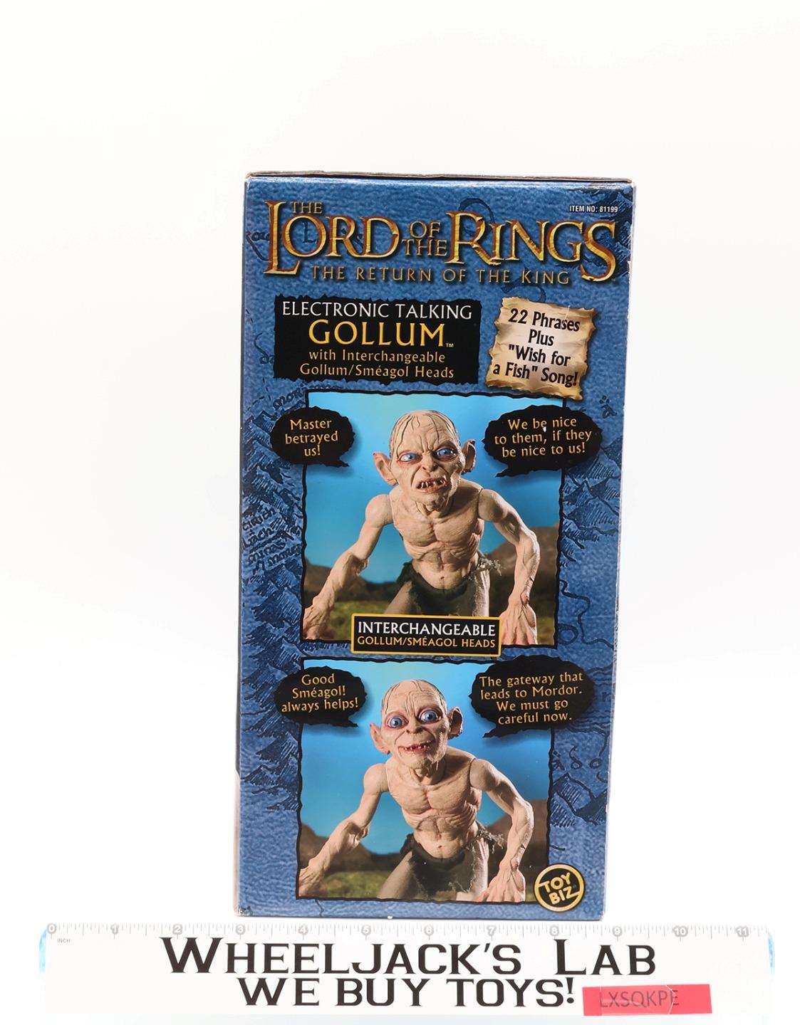 Electronic Talking Gollum Lord of the Rings Return of the King ToyBiz ...