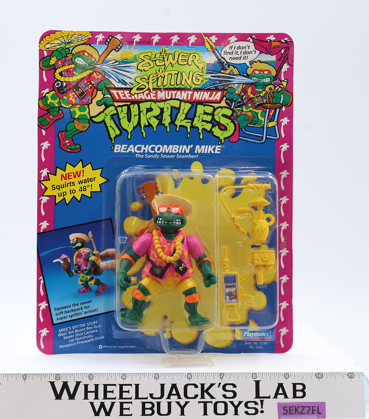 Beachcombin' Mike Teenage Mutant Ninja Turtles TMNT 1992 Playmates NEW ...
