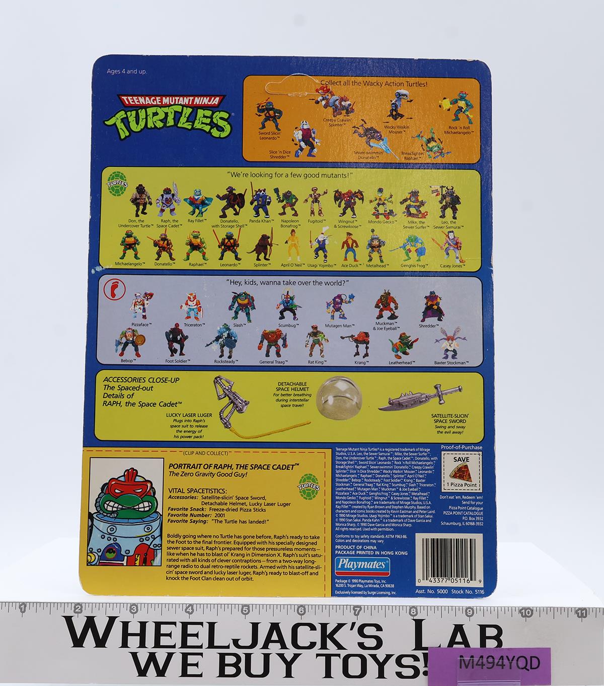 Raph The Space Cadet Teenage Mutant Ninja Turtles TMNT 1990 Playmates ...