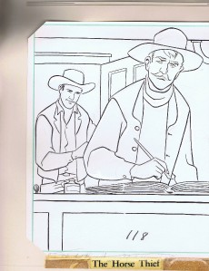 Obras de arte originales para el revólver para colorear libro 1959